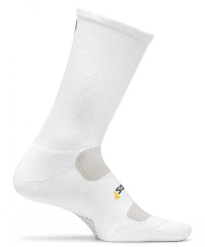 Feetures! High Performance Light Cushion Crew Socks, Large