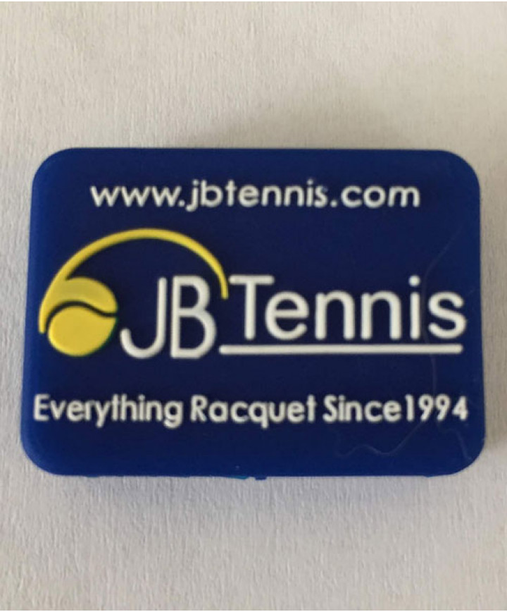 JB's Tennis String Dampener Rectangle Blue/White DAMPREBLWH