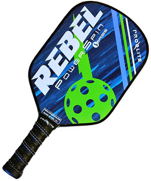 Pro-Lite Rebel Powerspin Pickleball Paddle Green - Pro-Lite - Racquets ...
